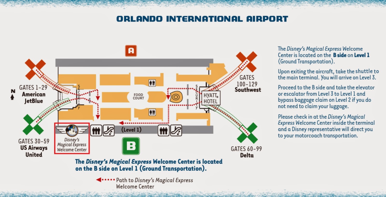 Comment trouver le Disney’s Magical Express à l’aéroport international ...
