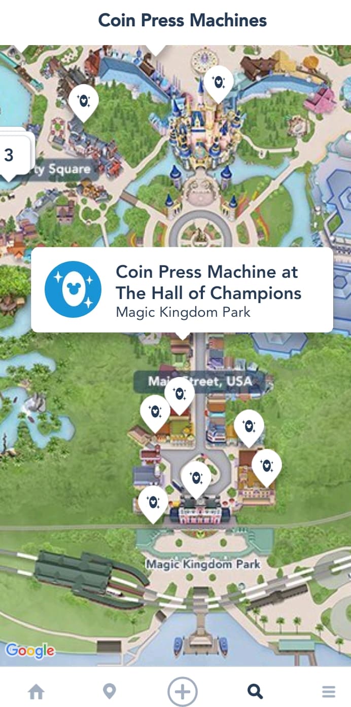 Comment trouver des machines Coin Press sur l’application My Disney ...